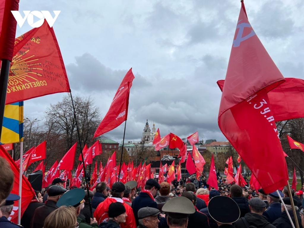 Kỷ niệm 106 năm Cách mạng tháng Mười Nga tại thủ đô Moscow - Báo Cao Bằng điện tử