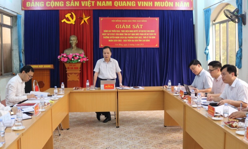 Giám sát tình hình thực hiện Nghị quyết số 95/2021/NQ-HĐND tại một số ...