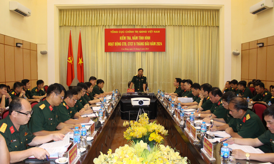 Kiểm tra công tác Đảng, công tác chính trị tại Bộ Chỉ huy Quân sự tỉnh ...